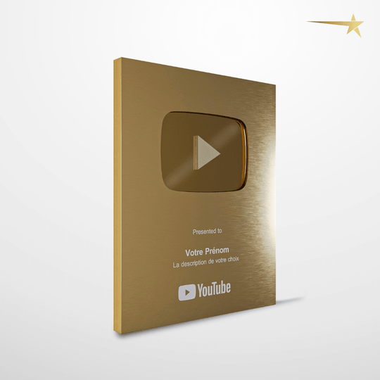 Awardly I Trophées YouTube personnalisés pour célébrer vos succès